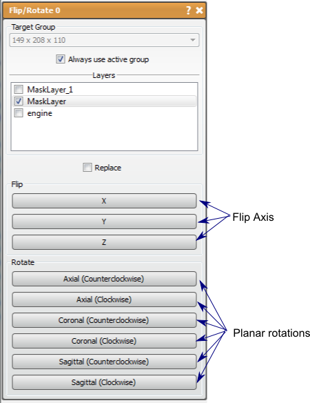 Flip/Rotate - Seg3D
